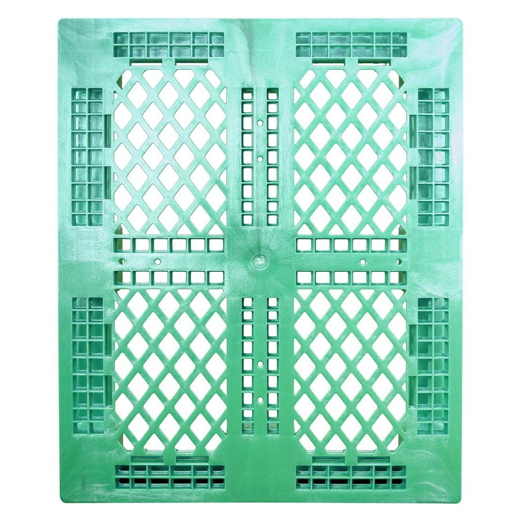 40 x 48 Rackable FDA Plastic Pallet - Green | Best Plastic Pallets #PP ...