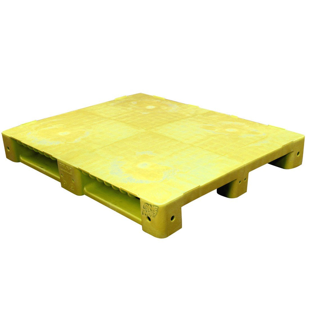 40 x 48 Smooth Deck FDA Plastic Pallet - Yellow | Best Plastic Pallets ...