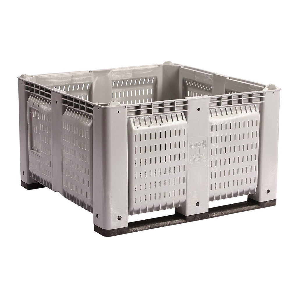48 x 48 x 28 Vented Container Bin | Best Plastic Pallets #CP-O-48-F